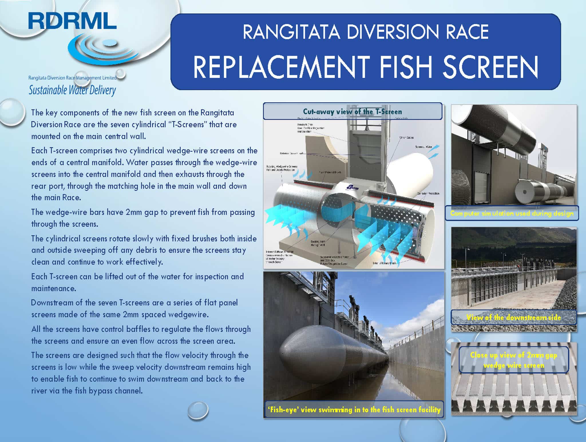 Fish Screen | Rangitata Diversion Race Management Ltd