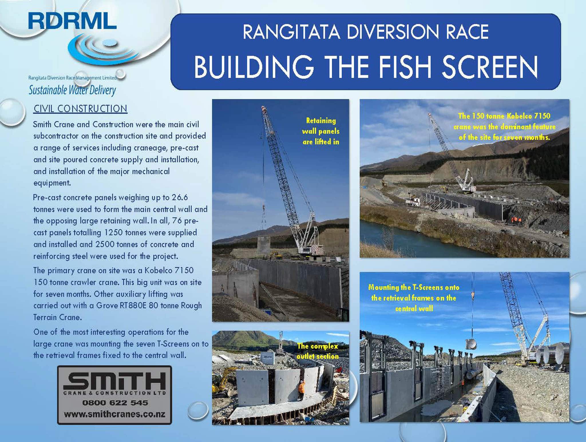 Fish Screen | Rangitata Diversion Race Management Ltd