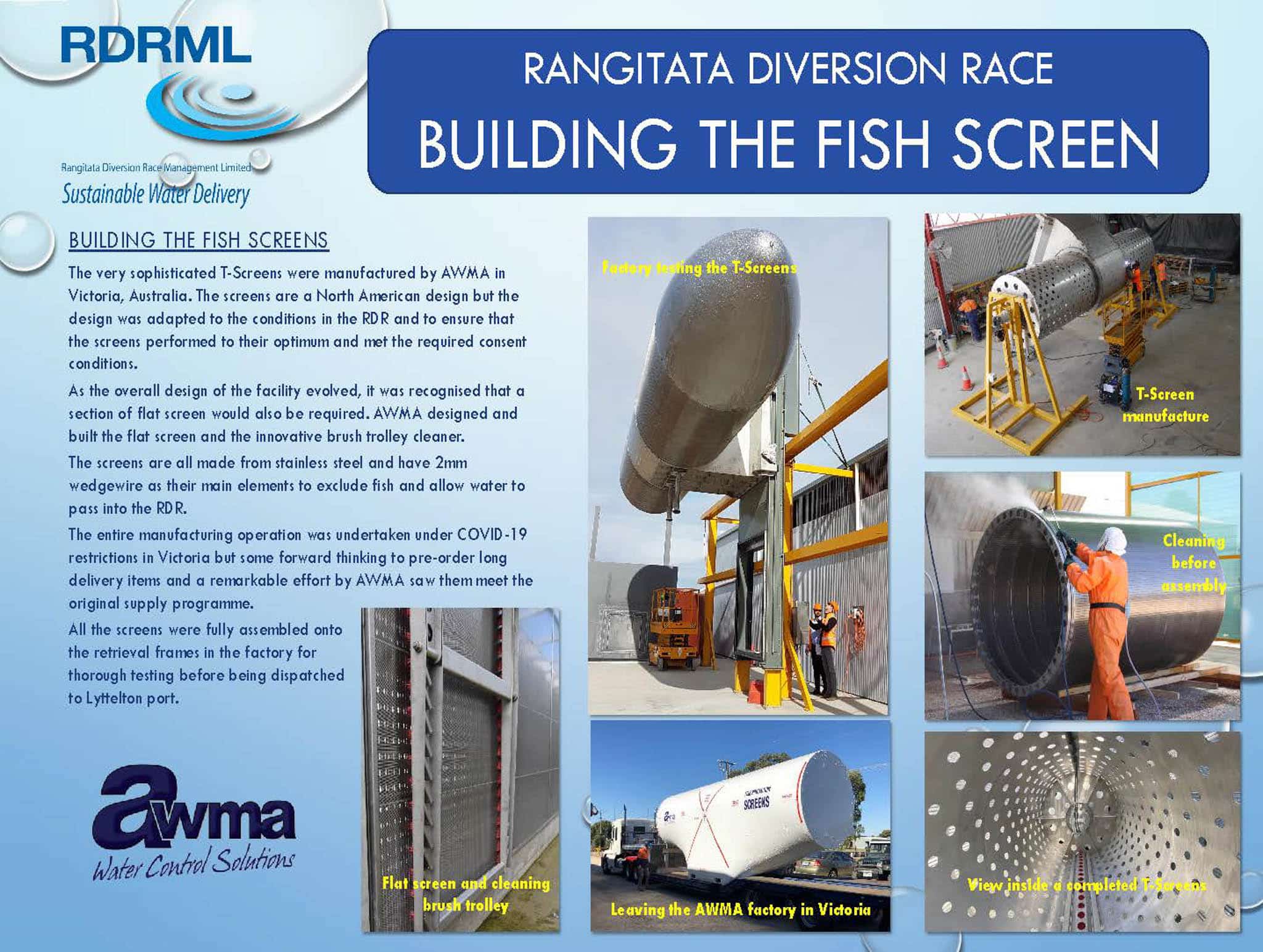 Fish Screen | Rangitata Diversion Race Management Ltd